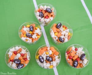 Football Snack Mix Recipe + Almond Footballs Party Tutorial