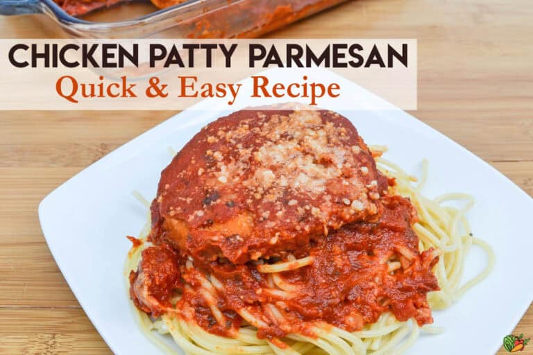 Easy Chicken Patty Parmesan Recipe Made with Frozen Patties
