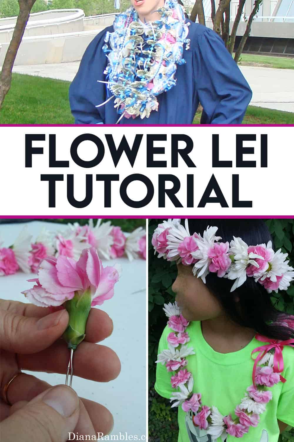 How to Make a Flower Lei and Headband Craft Tutorial